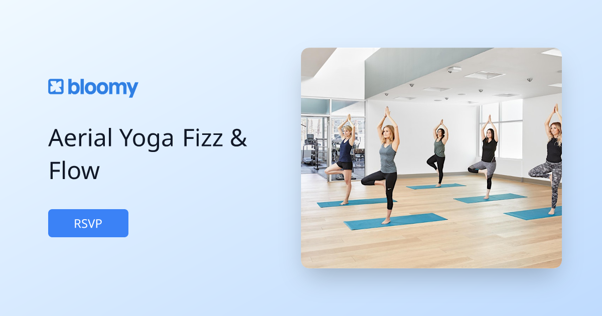 Aerial Yoga Fizz & Flow - Saturday, February 22